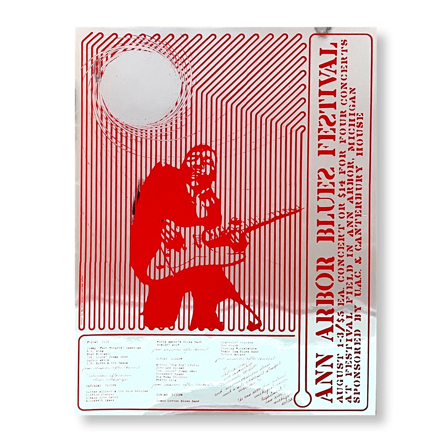 Ann Arbor Blues Fest 18 x 24" Single-sided, mirror-finished Poster ...